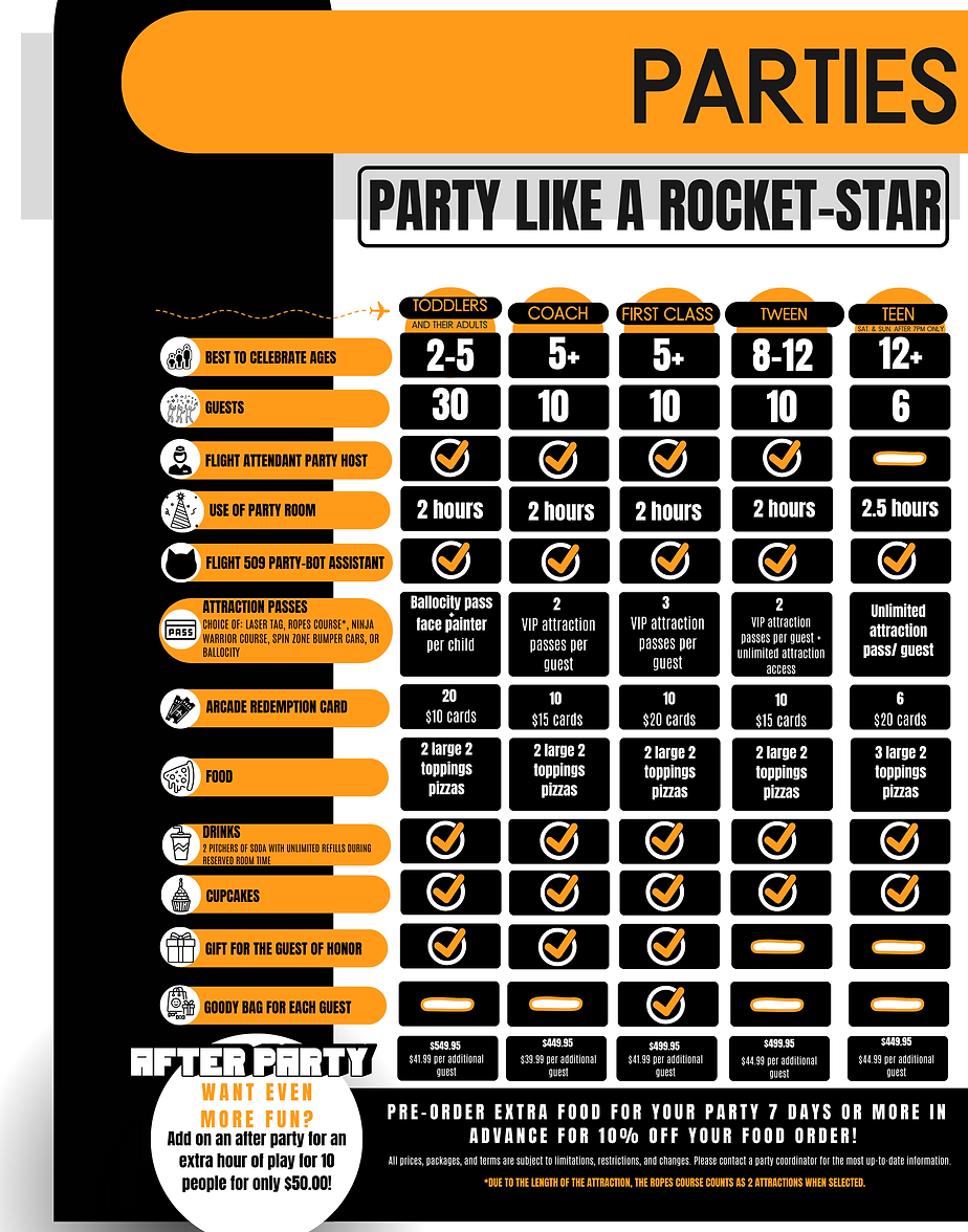 Parties & Events | Flight 509